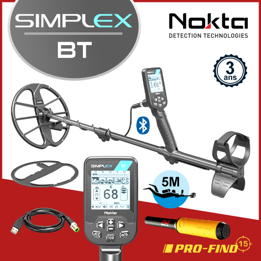Nokta Simplex BT : le détecteur étanche jusqu'à 5 mètres de profondeur